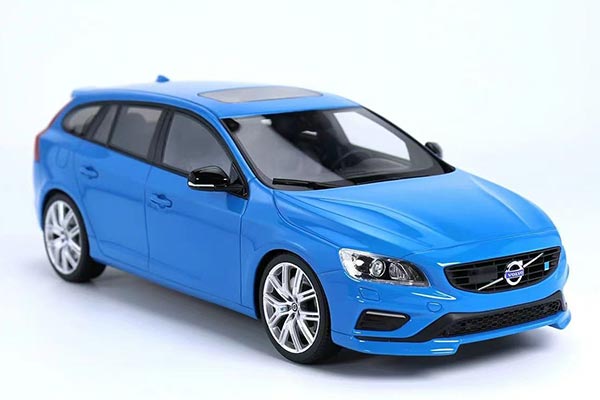 Volvo V60 Resin Car Model 1:18 Scale Blue [SD04H822]