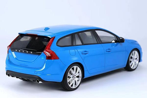 Volvo V60 Resin Car Model 1:18 Scale Blue [SD04H822]