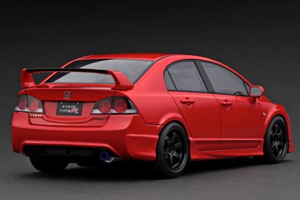 Honda Civic Type R FD2 Resin Car Model 1:18 Scale Red [SD04H900]