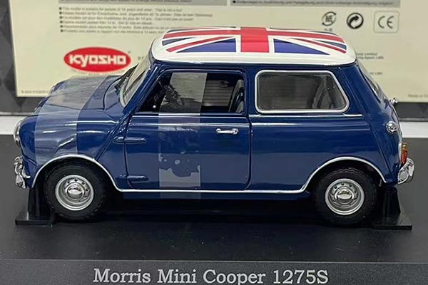Morris Mini Cooper 1275S Diecast Car Model 1:18 Scale Blue [SD05H047]