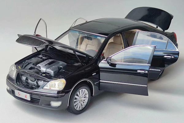 2006 Hongqi HQ430 Sedan Diecast Model 1:18 Scale Black [SD05H095]