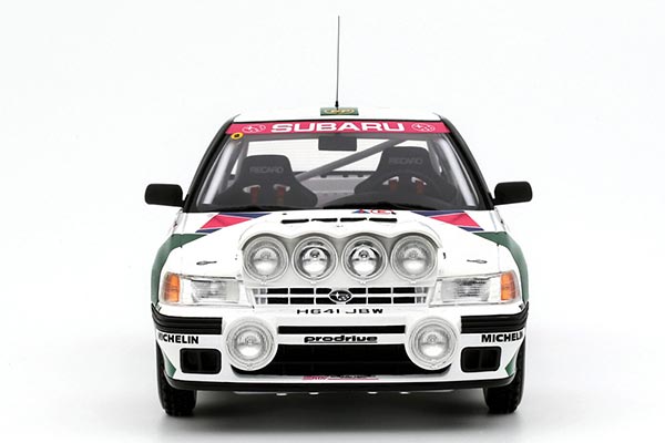 Subaru Legacy RS Racing Car Resin Model 1:18 Scale White [SD05H136]