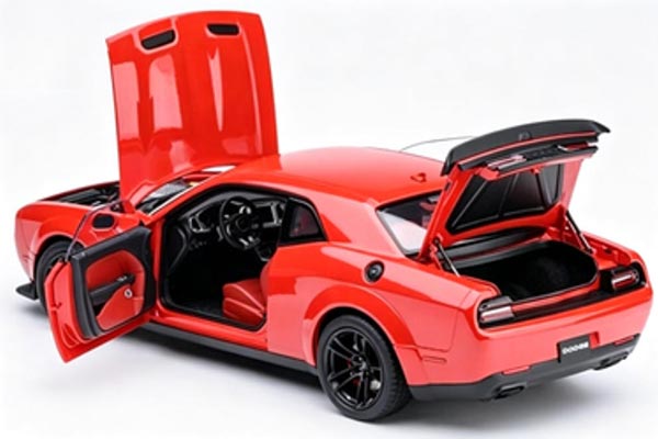 2022 Dodge Challenger SRT Super Stock Diecast Model 1:18 Red [SD05H872]