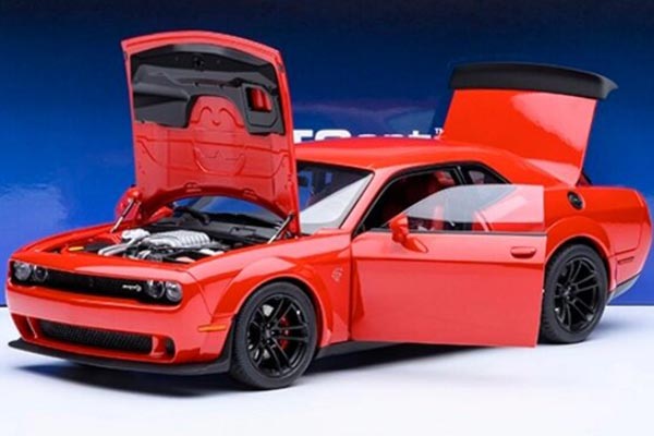 2022 Dodge Challenger SRT Super Stock Diecast Model 1:18 Red [SD05H872]