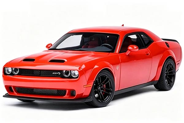 2022 Dodge Challenger SRT Super Stock Diecast Model 1:18 Red [SD05H872]